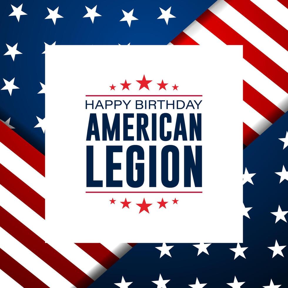 Happy birthday american legion card 56440529 Vector Art at Vecteezy