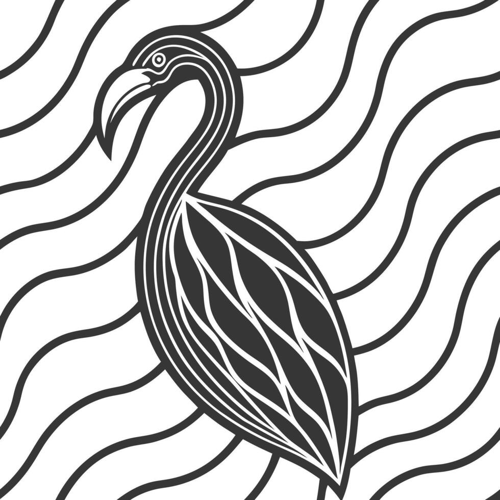 Abstract seamless pattern integrating flowing digital lines and angular tiled arrays with ...