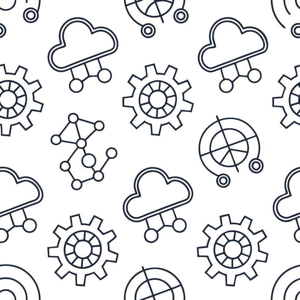 Create seamless tile patterns based on futuristic technology symbols ... Create seamless tile patterns based on futuristic technology symbols ...