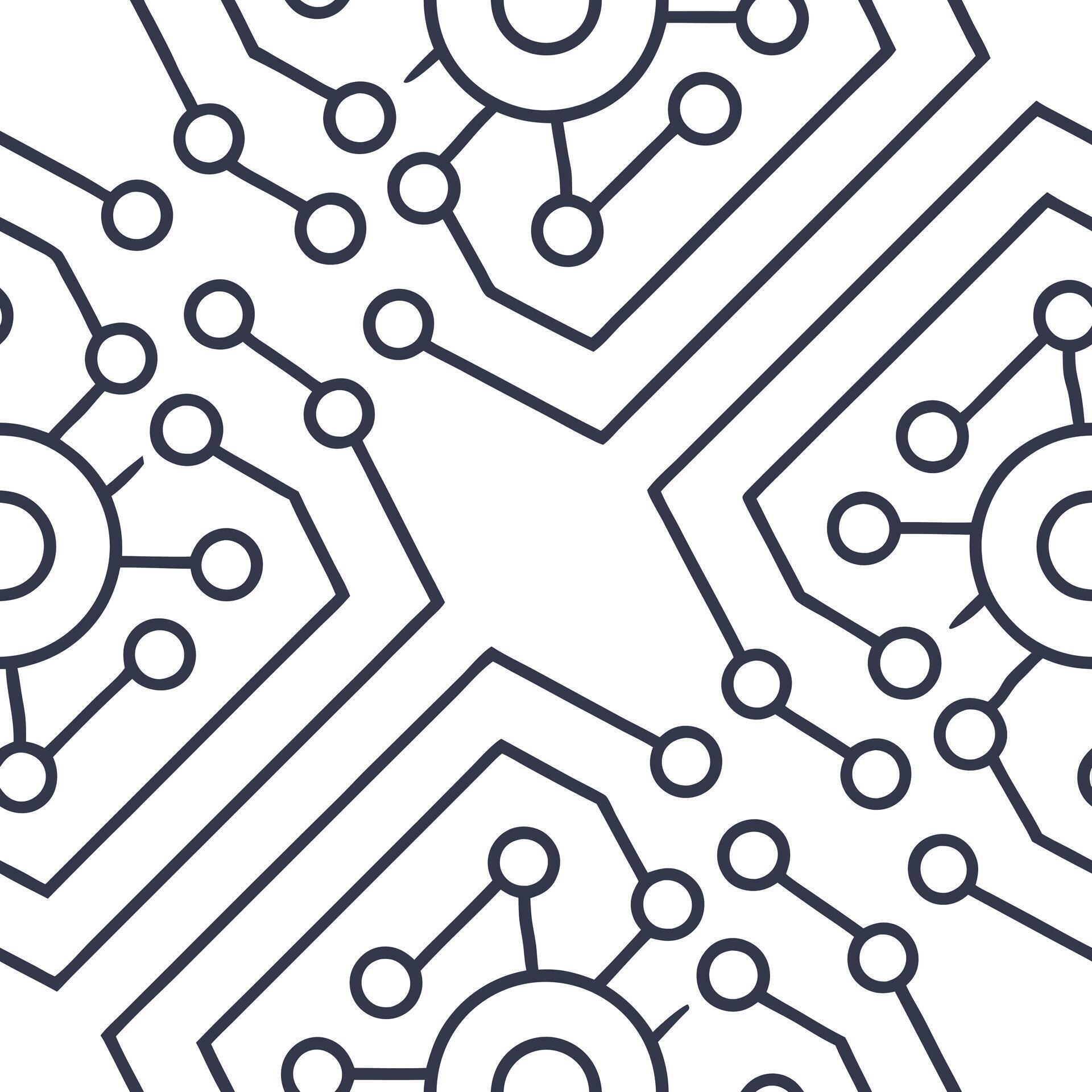 Create seamless tile patterns using circuit board schematic elements ...