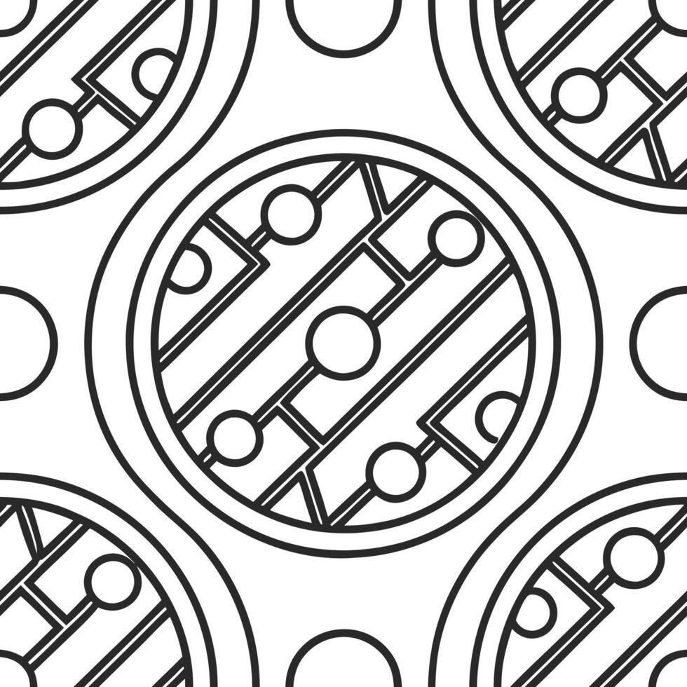 Geometric digital matrix seamless pattern with structured data arrays ...