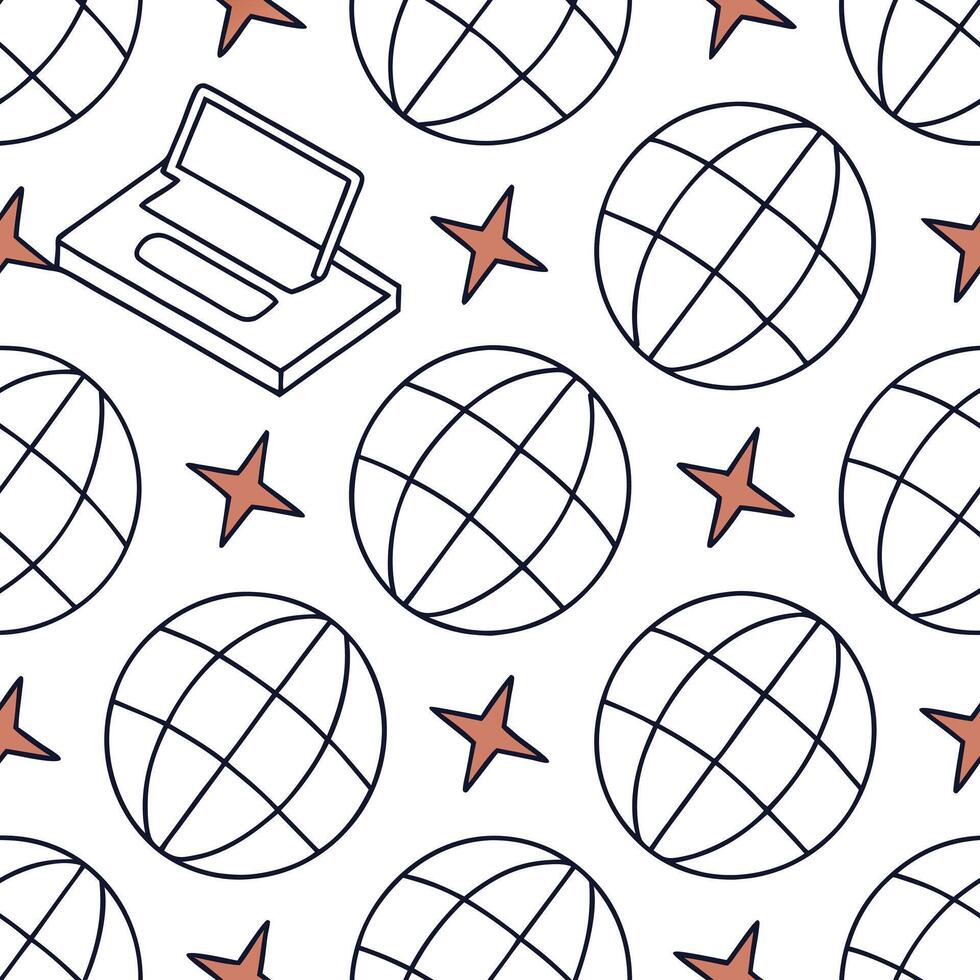 Shape repetitive grid uniting futuristic symbols radiant lines open ...