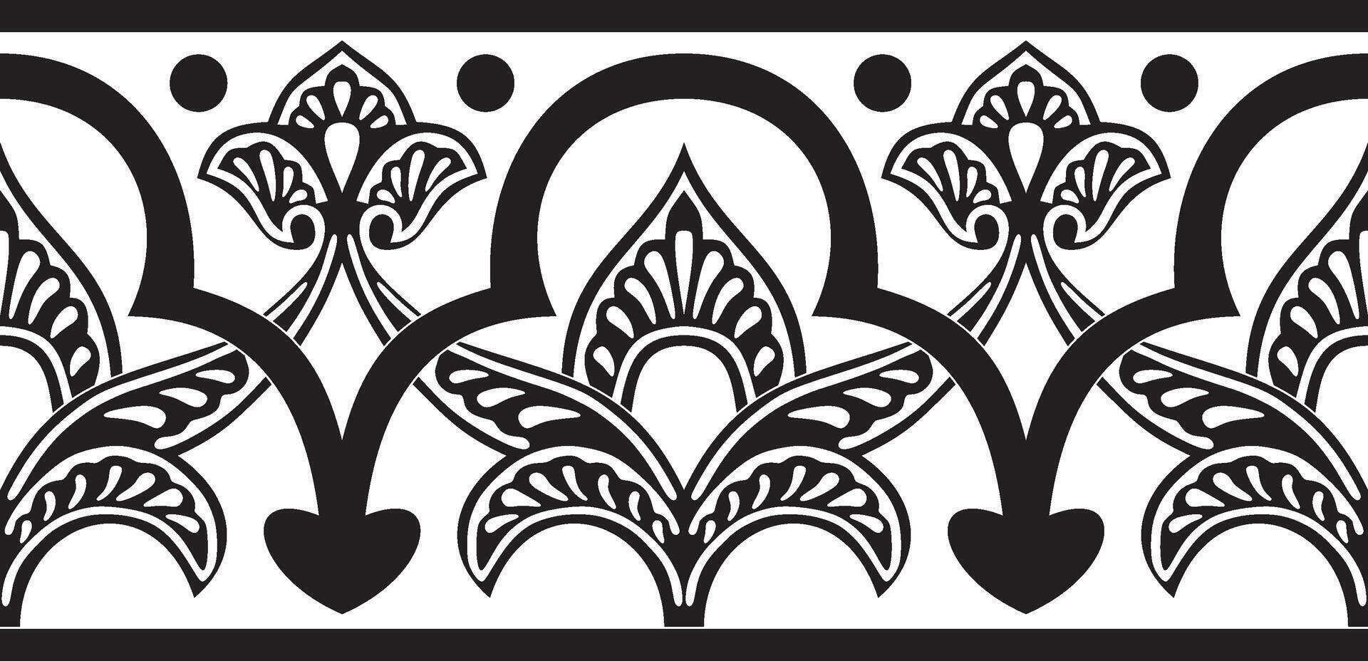 Page 23 Islamic Seamless Border Vector Art Icons And Graphics For