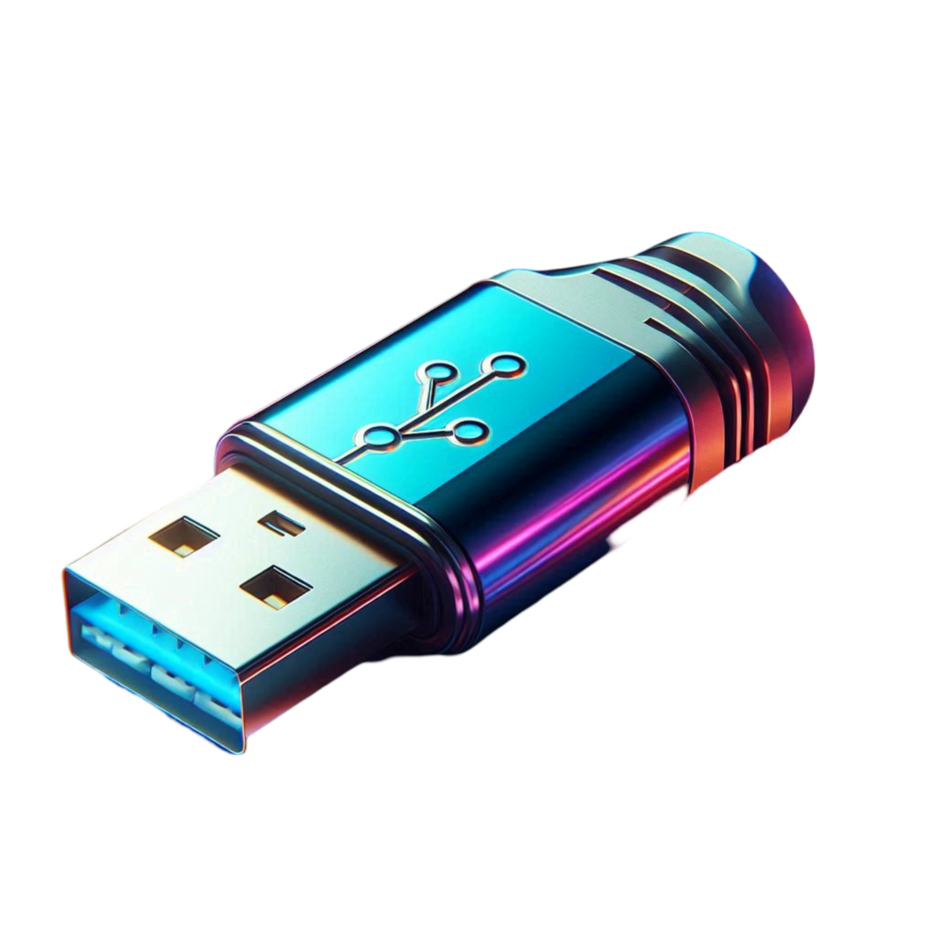 Futuristic USB Flash Drive 56472537 PNG