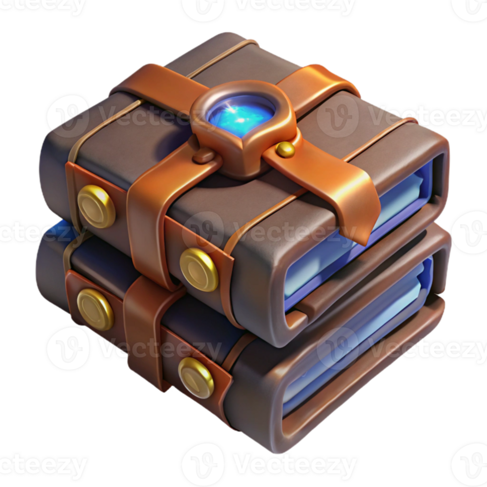 Mystic Book Stack 3D Illustration 56473701 PNG