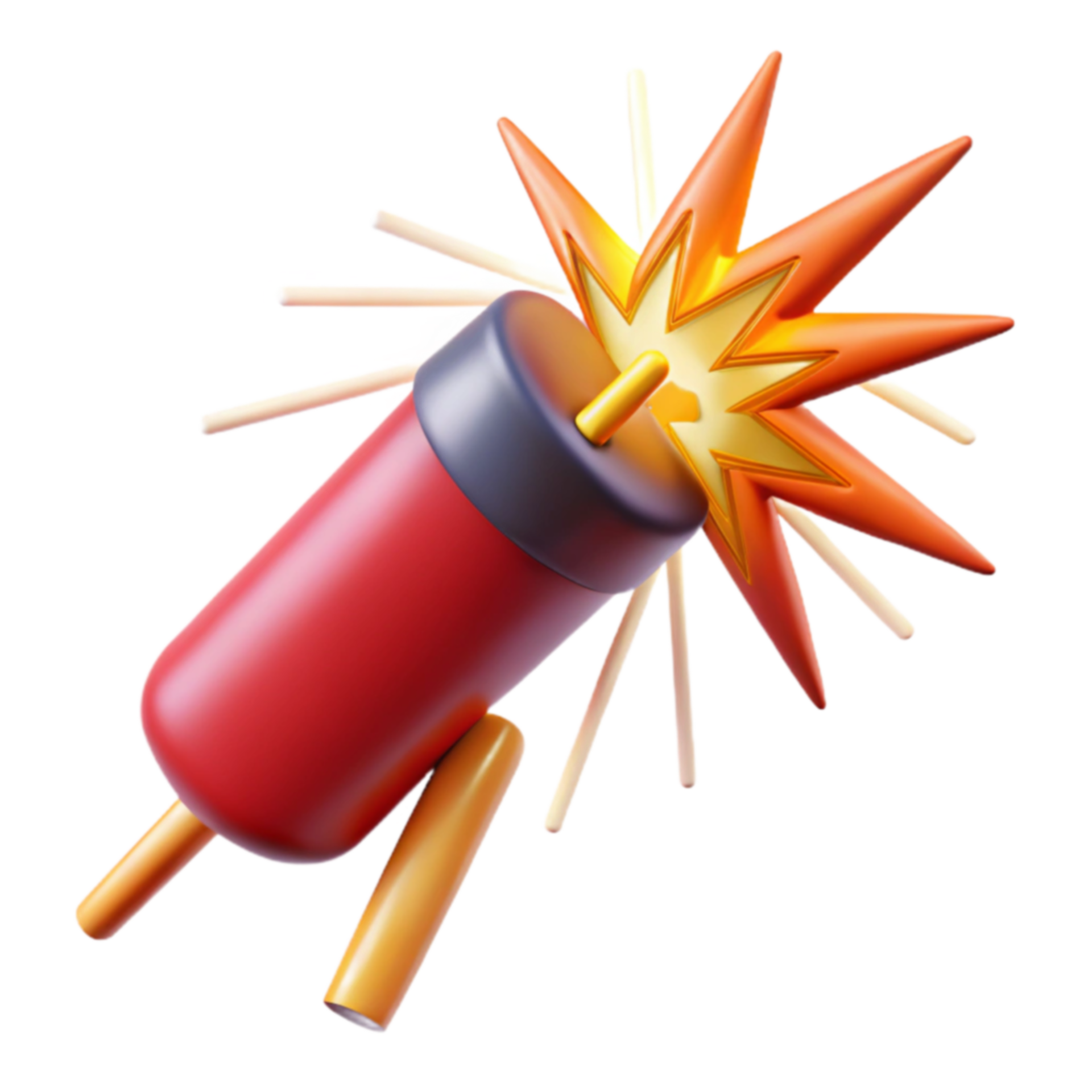 Exploding Firecracker 3D Model Animation, VFX, and Design 56478323 PNG