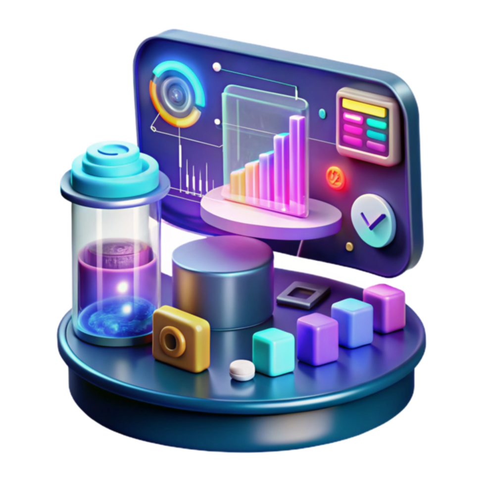 Data Visualization Interactive Charts 3D Graphics 56480179 PNG