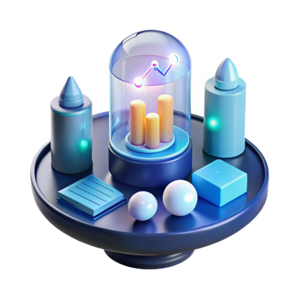 Data Visualization 3D Charts and Graphs 56481486 PNG