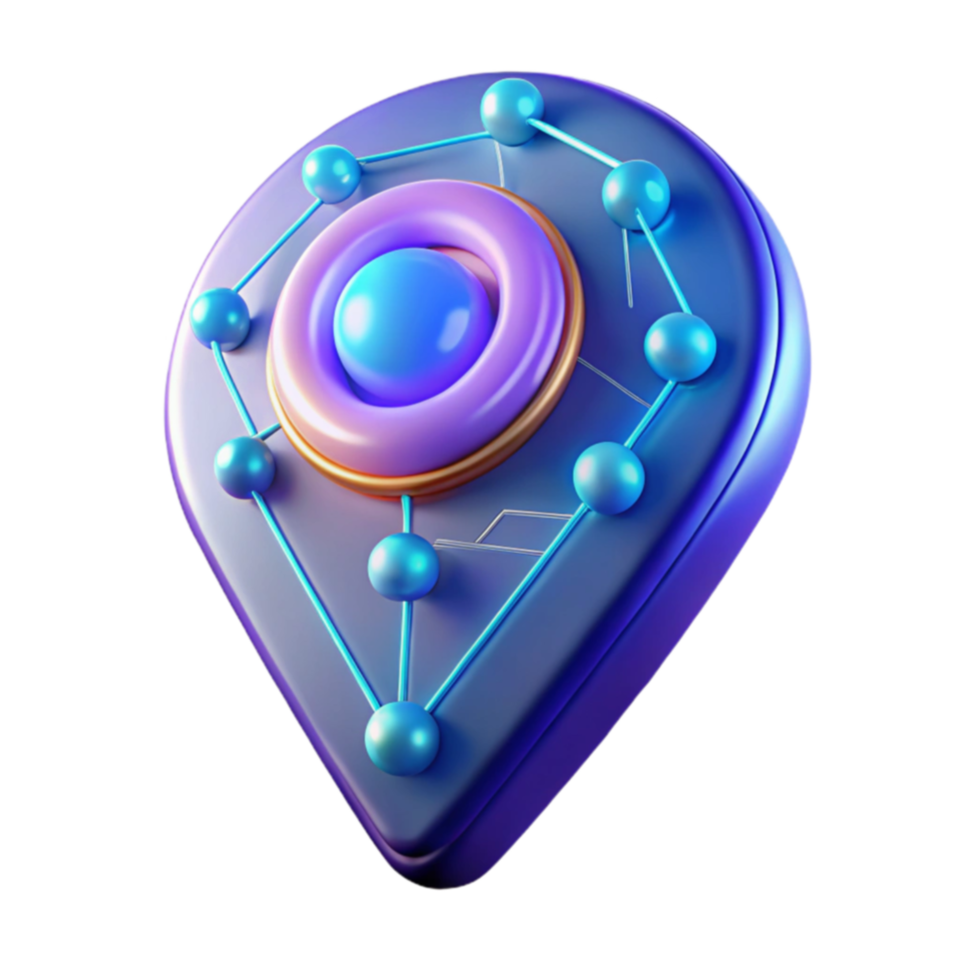 Network Location Pin 3D Digital Map Pointer 56482908 PNG