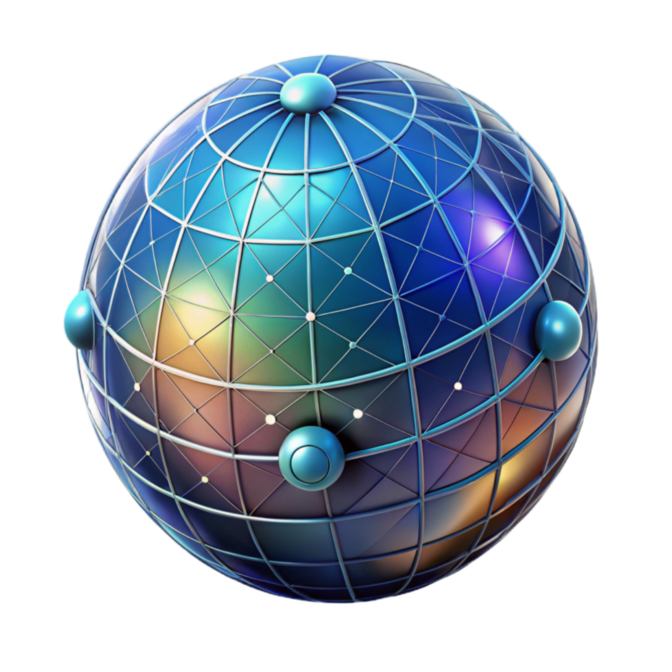 Global Network Interconnected Nodes And Data Flows 56483132 Png