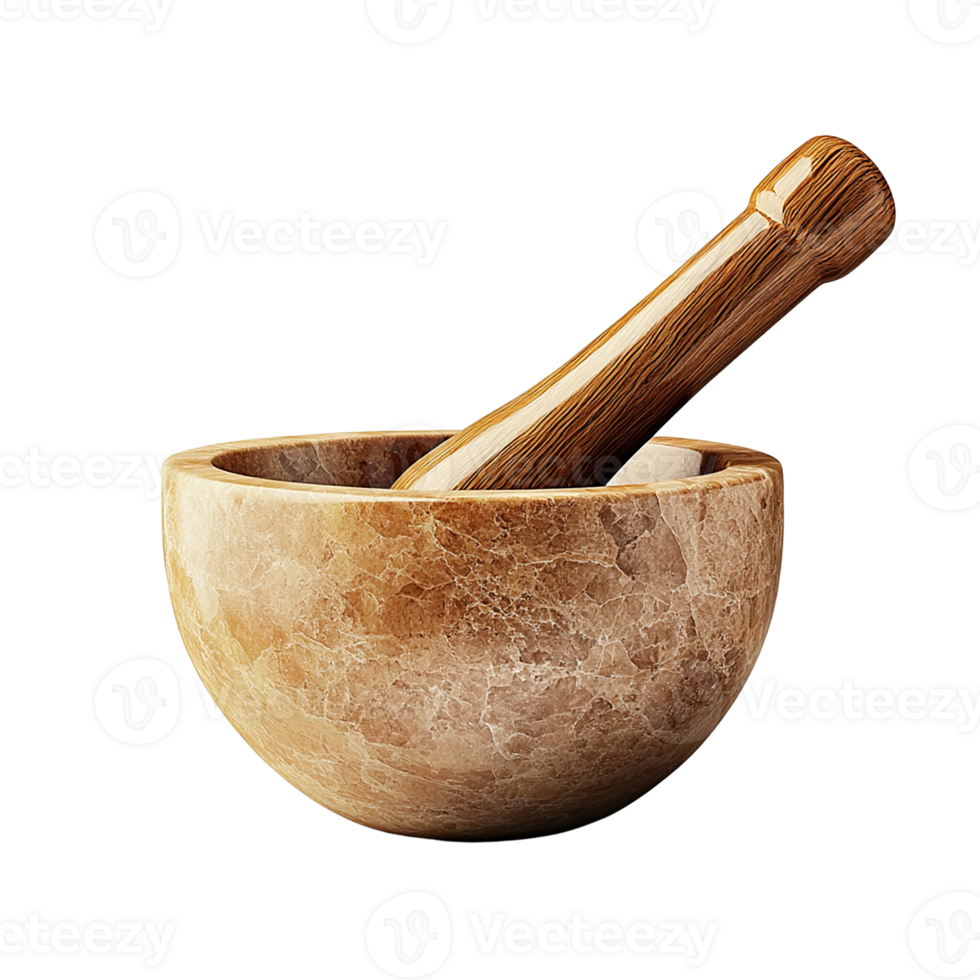 Elegant mortar and pestle set for food preparation. 56484996 PNG