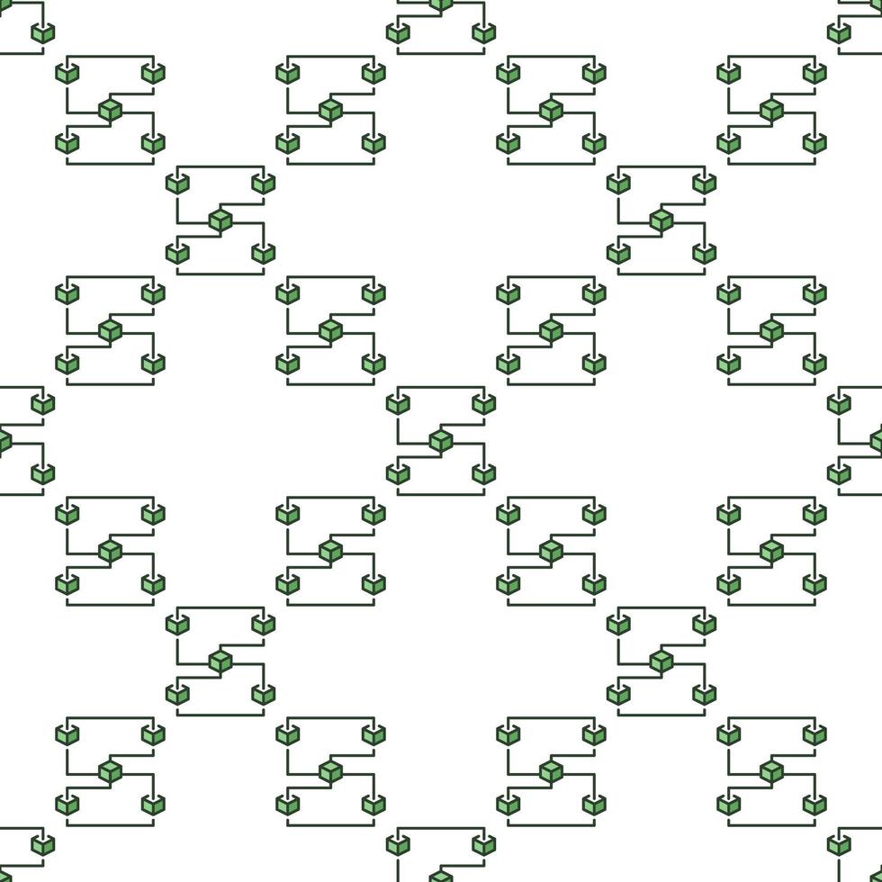 Blockchain With Five Blocks Blue Seamless Pattern 56488289 Vector Art