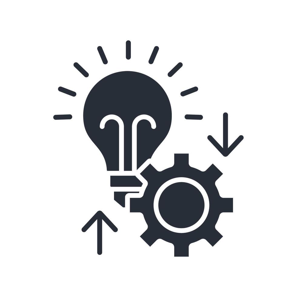 implementation icons isolated on White Background. Flat 56488440 Vector ...