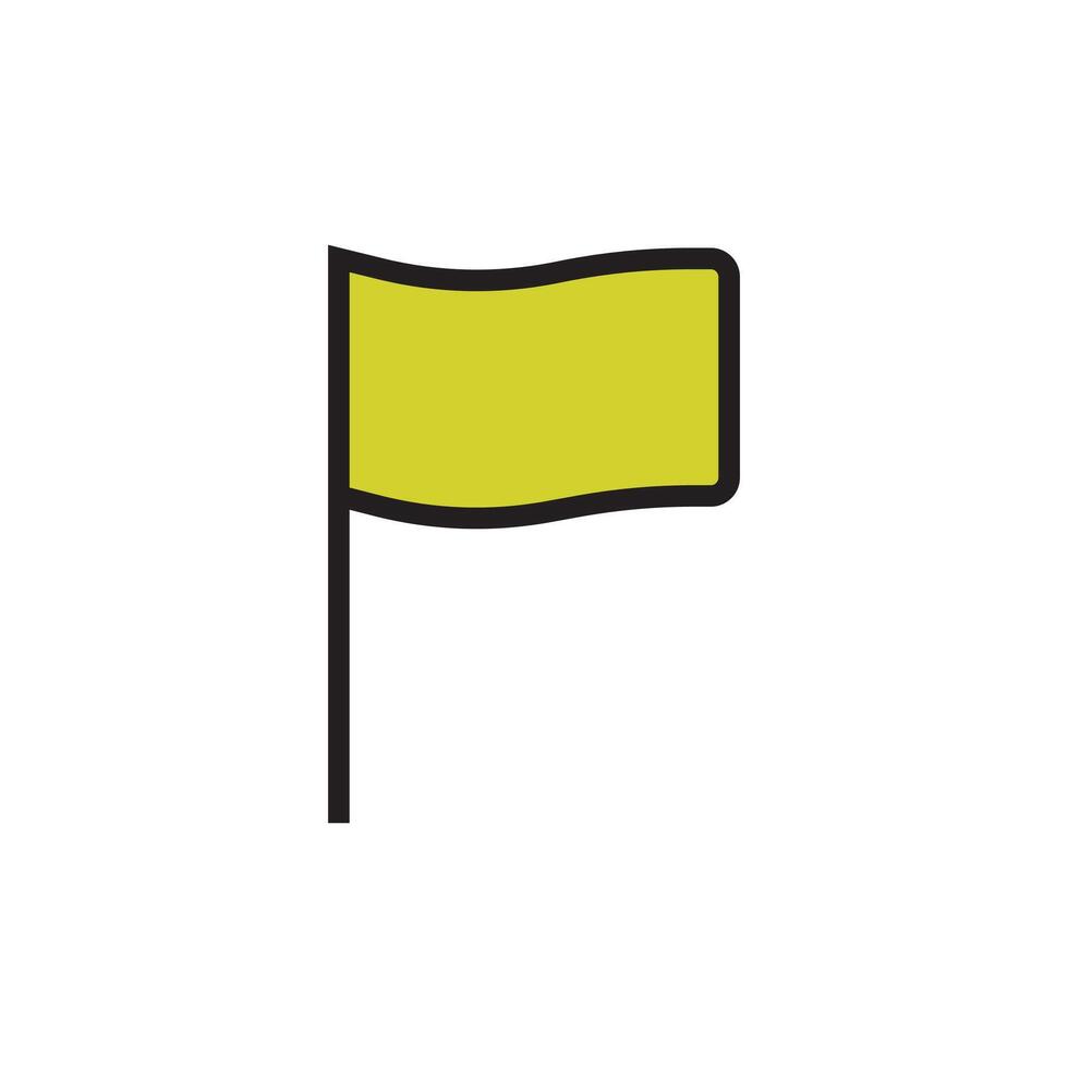 Yellow flag icon isolated on white background 56511362 Vector Art at Vecteezy