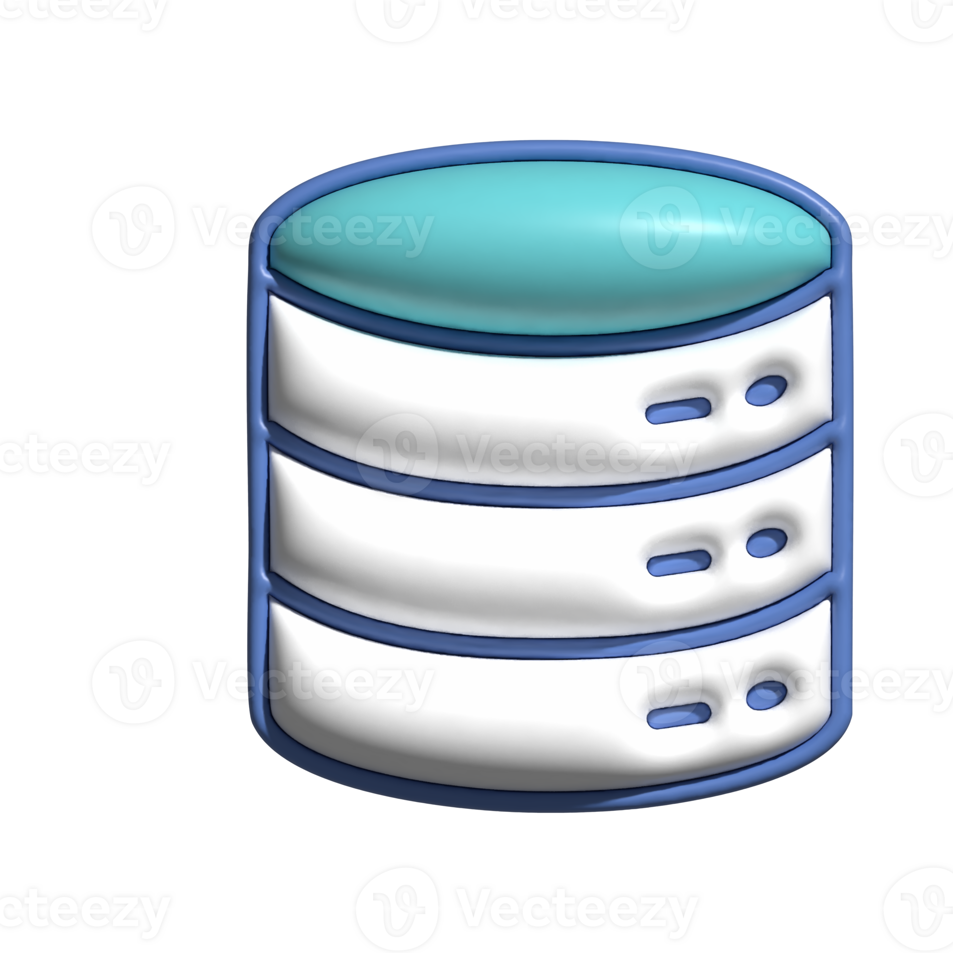 3d Database Server Icon Data Storage And Cloud Computing Symbol 56534333 Png