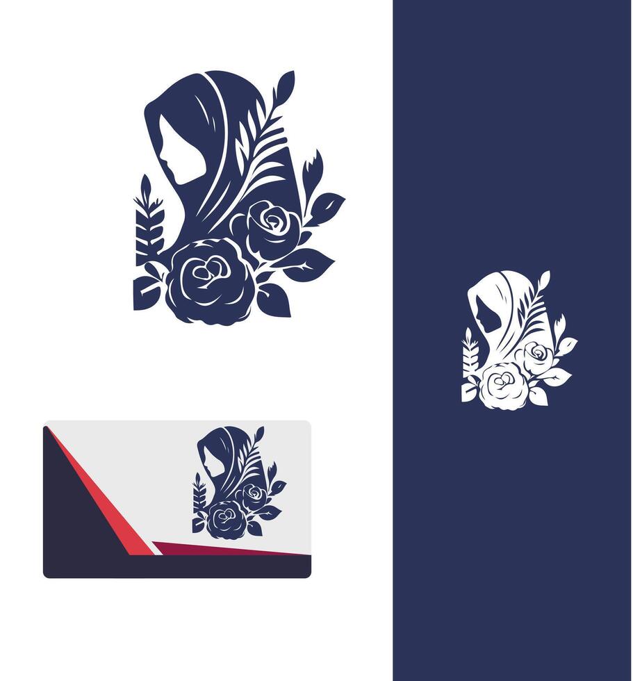 Mystique Floral Veiled Woman Logo Design 56544300 Vector Art at Vecteezy