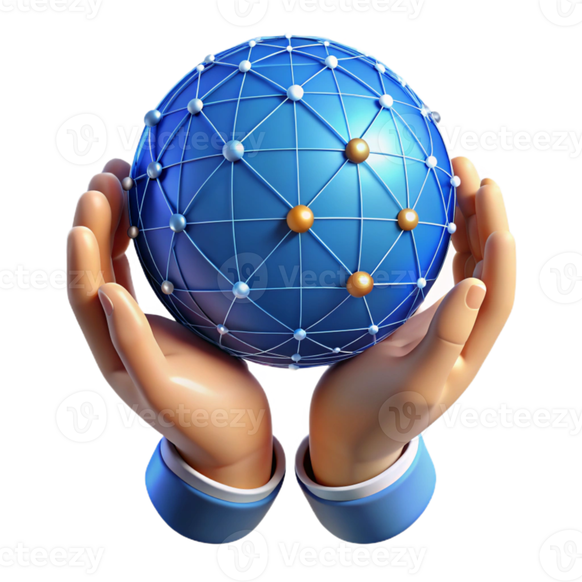 Global Network Connections A Secure Interconnected World 56549336 Png