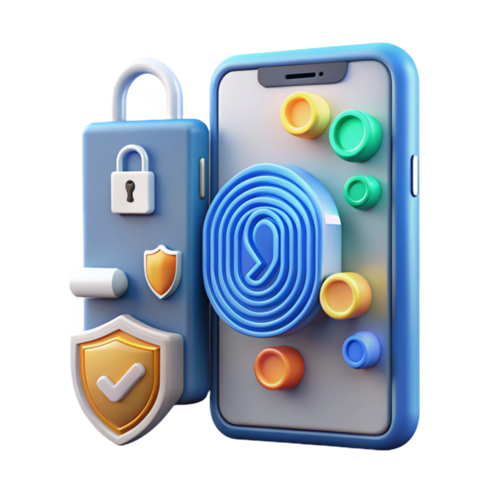 Mobile Security Fingerprint App Protection 56550864 Png