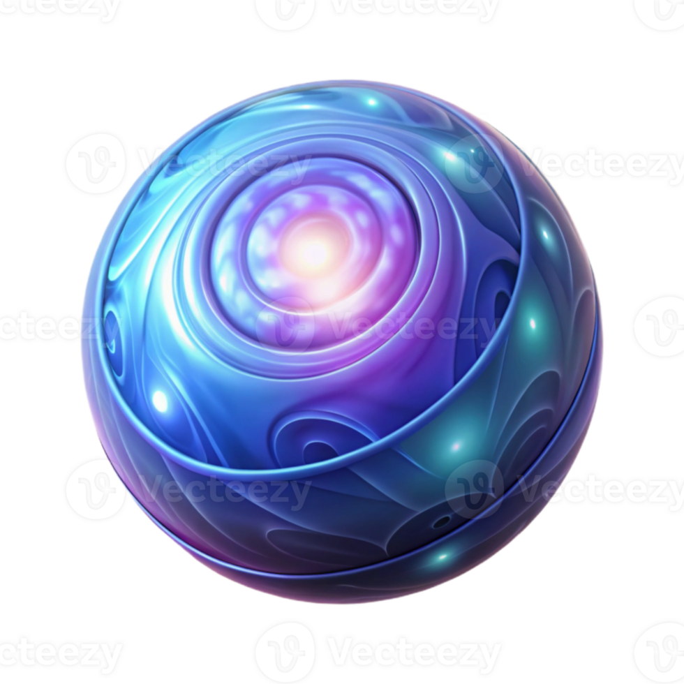 Beautiful Traditional Abstract 3d Sphere Illustration Glowing Orb