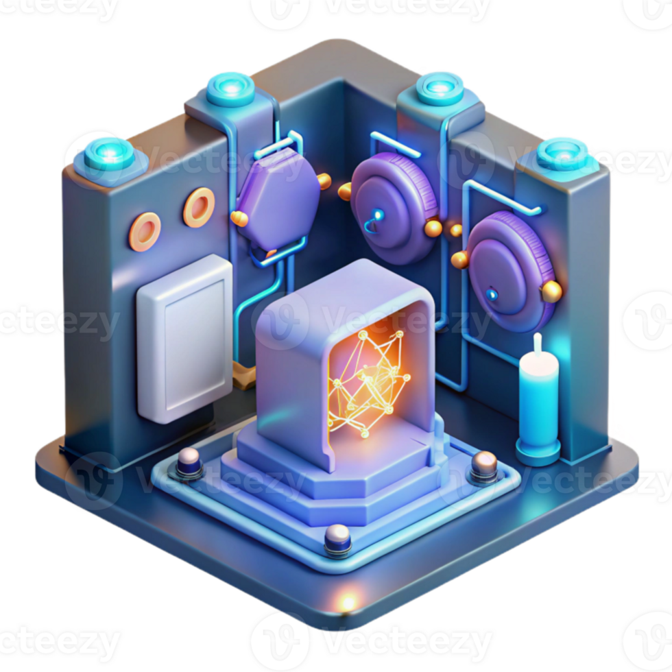 Futuristic Technology Network System Visualization 56553804 Png