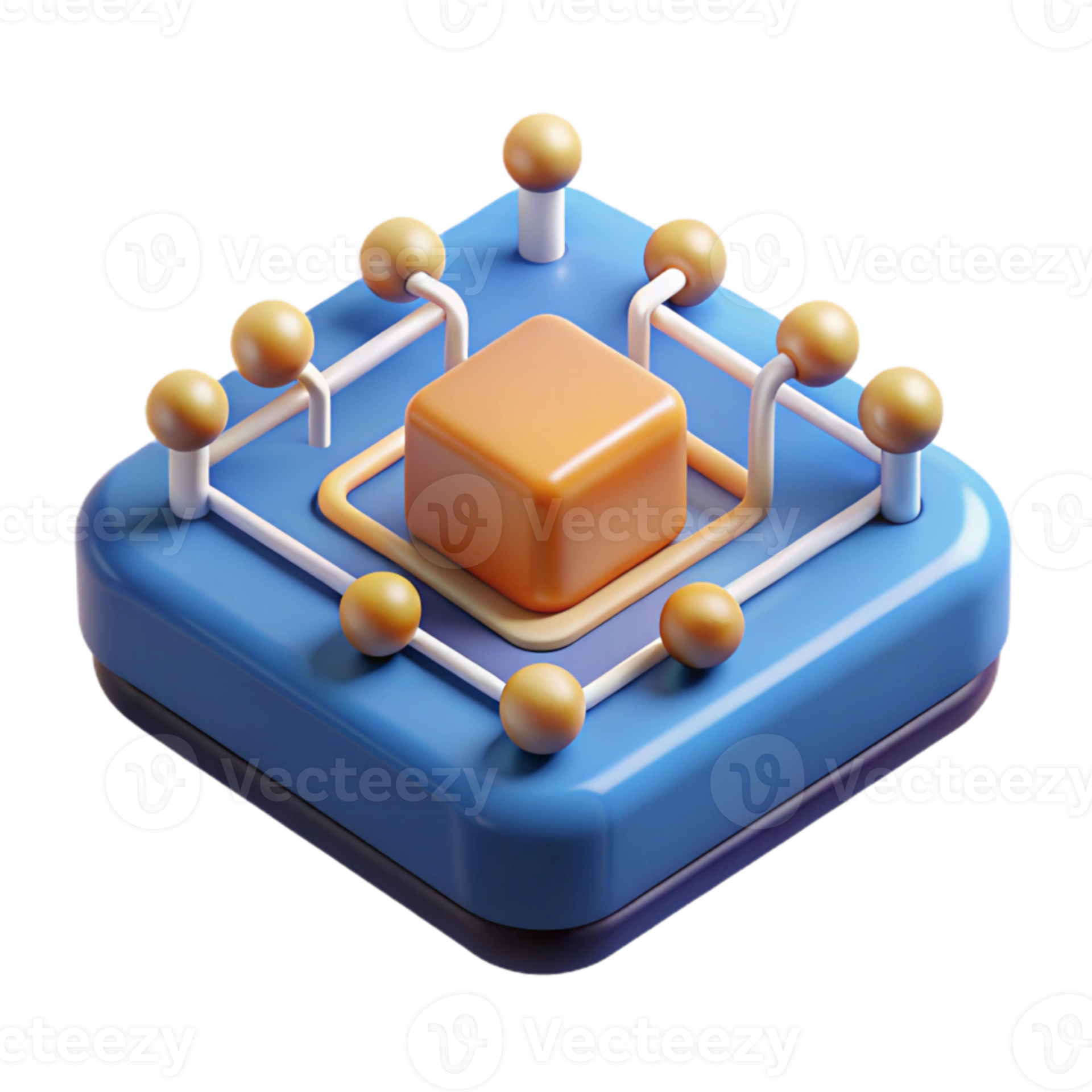 Networked Cube System Interconnectivity Visualization 56553806 Png