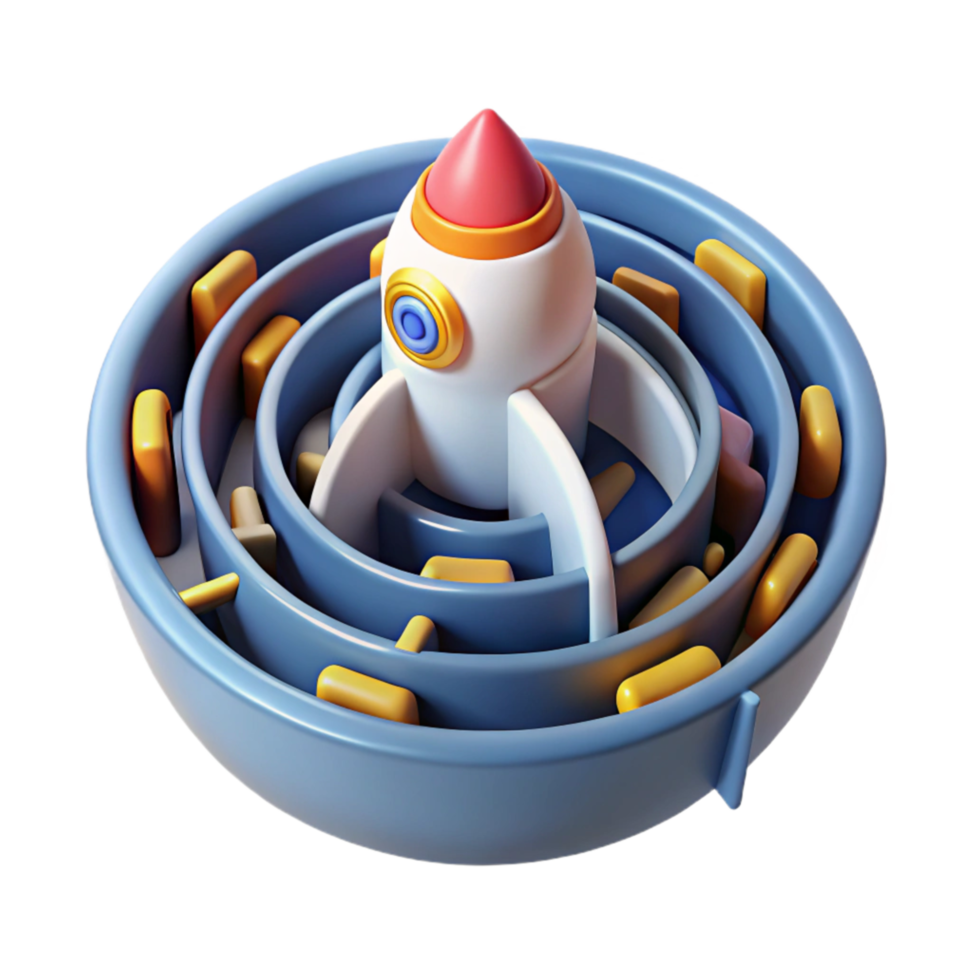 Rocket in a Maze Navigating Challenges 56556141 PNG Rocket in a Maze Navigating Challenges 56556141 PNG