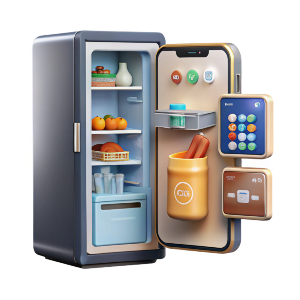 Smart Fridge Food Management System 56559456 PNG