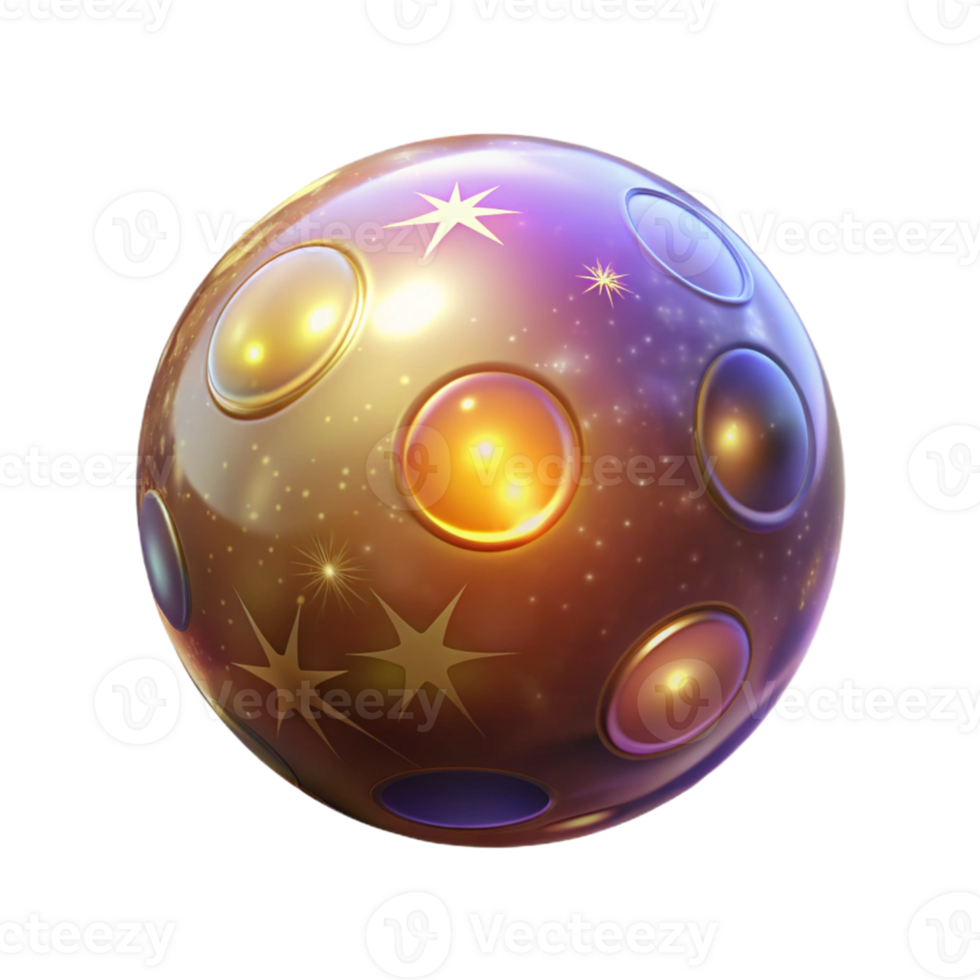 Extraordinary Rustic Glowing Orb 3d Render High Resolution 56560681 Png