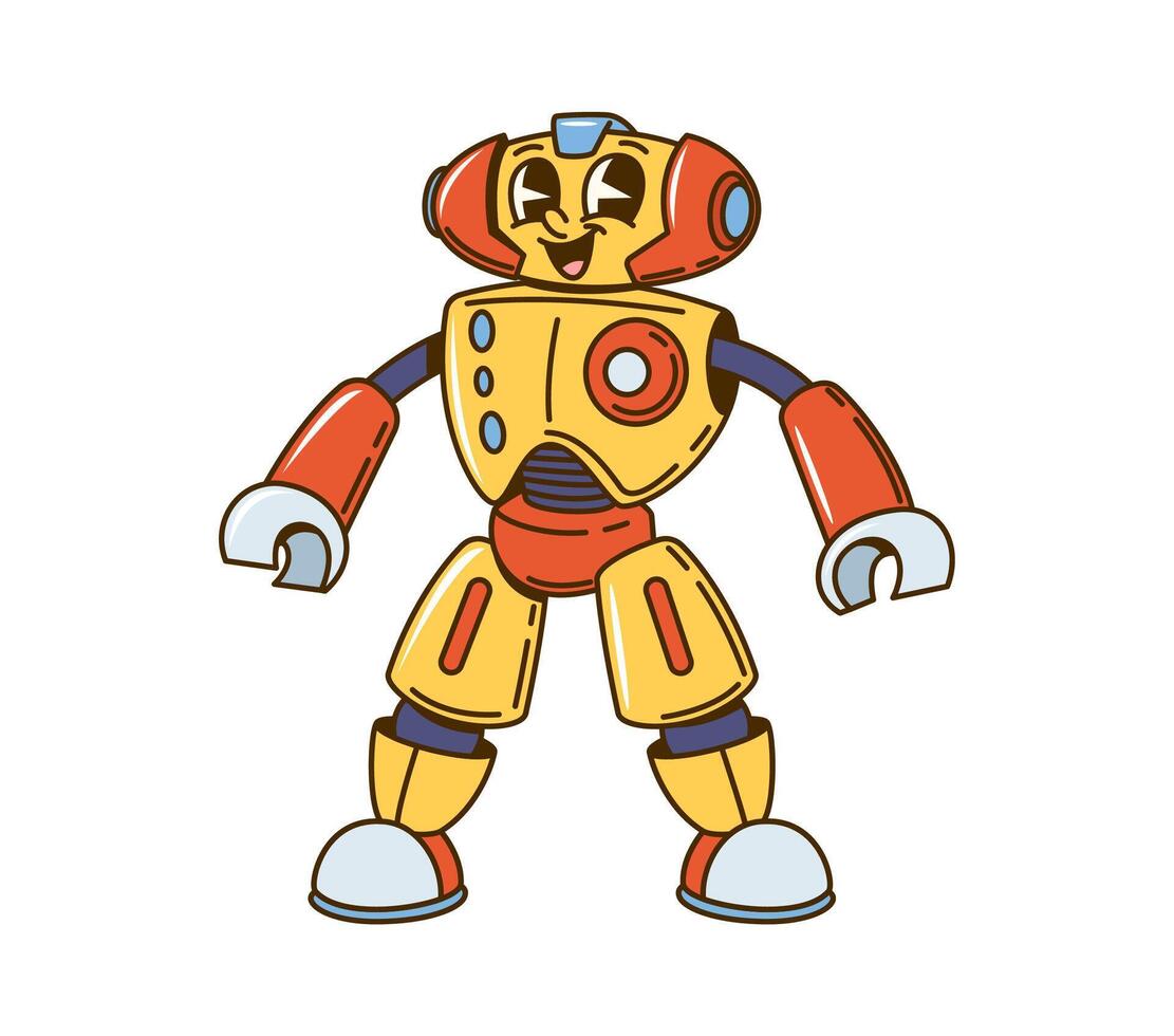 maravilloso dibujos animados retro robot personaje o gracioso larva del ... maravilloso dibujos animados retro robot personaje o gracioso larva del ...