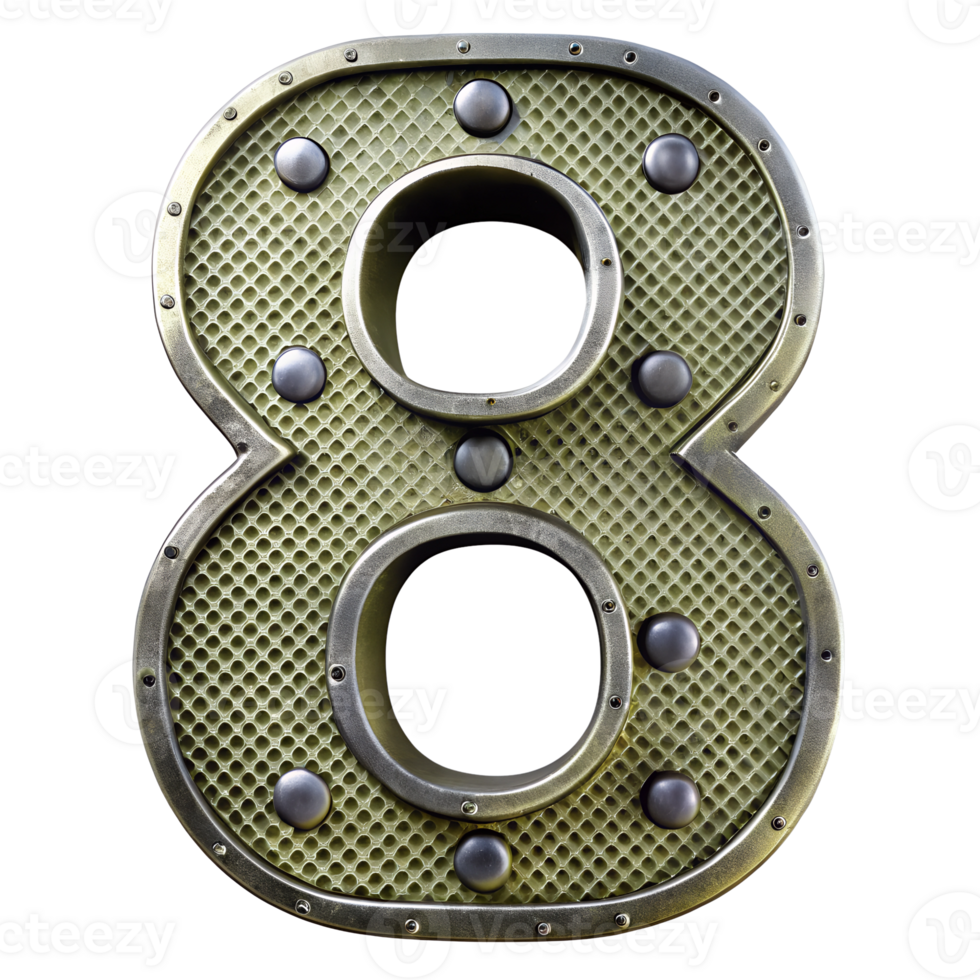 Metal Number 8 Isolated on Transparent Background 3D Render 56565447 PNG Metal Number 8 Isolated on Transparent Background 3D Render 56565447 PNG