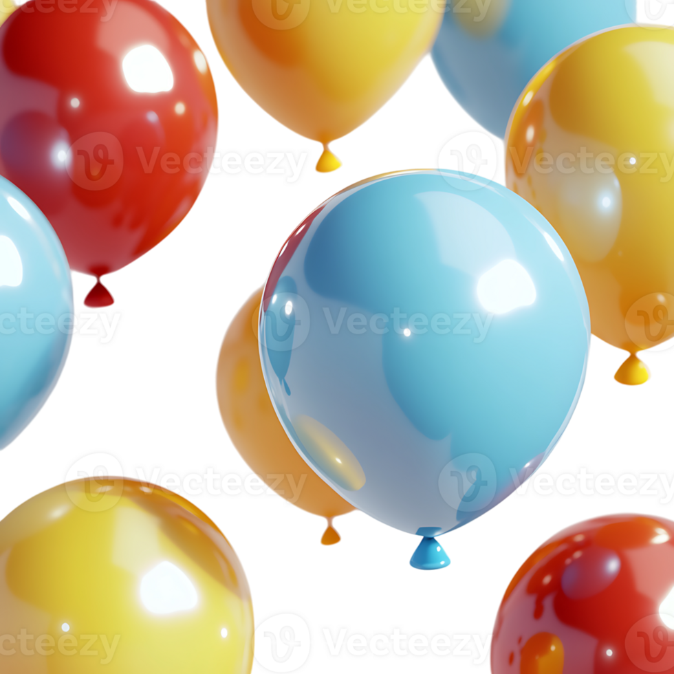Many colorful balloons floating in the air 56566766 PNG