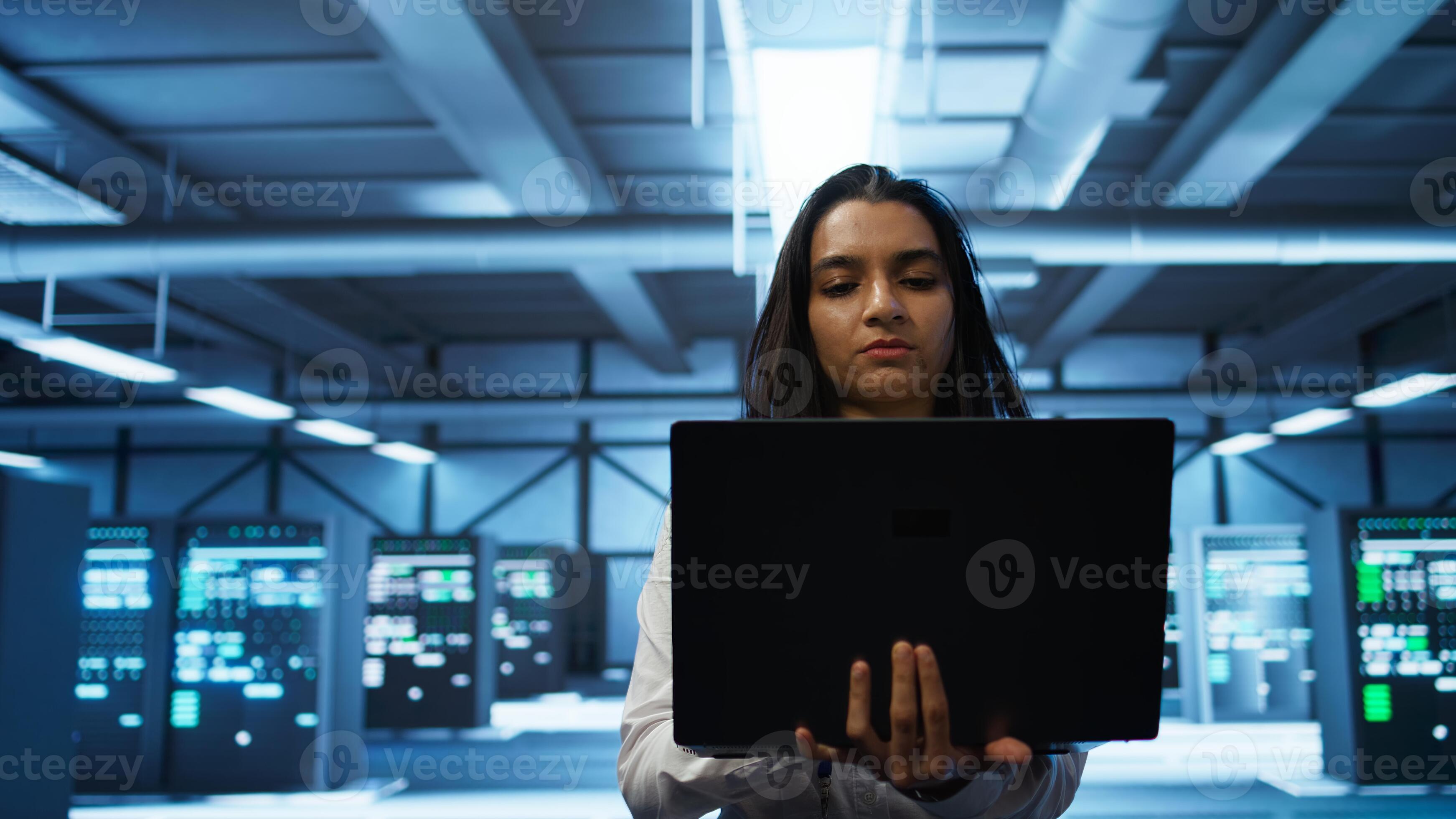 System Administrator In High Tech Data Center Managing And Maintaining