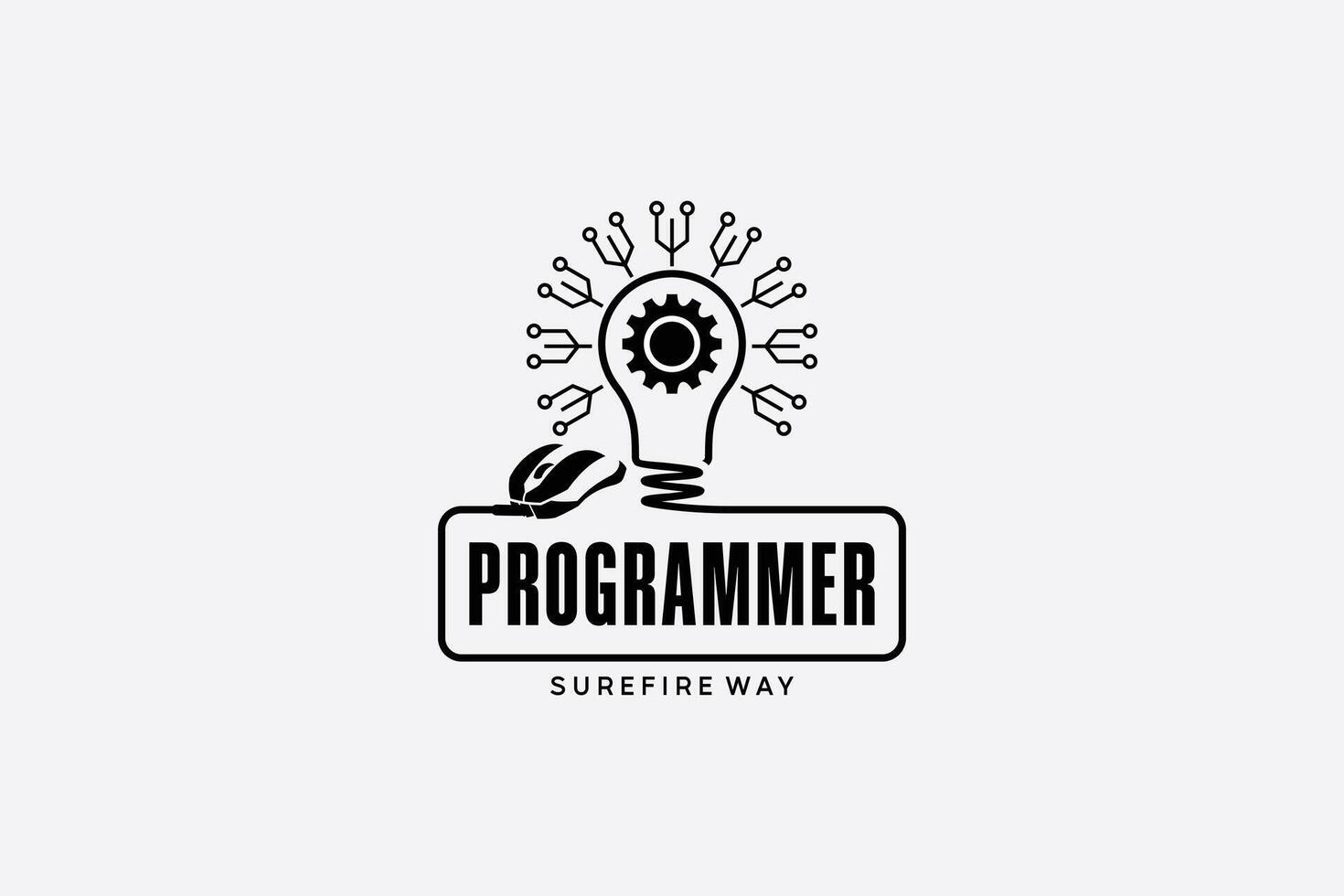 Programming service idea logo design with light bulb icon symbol 56575040 Vector Art at Vecteezy