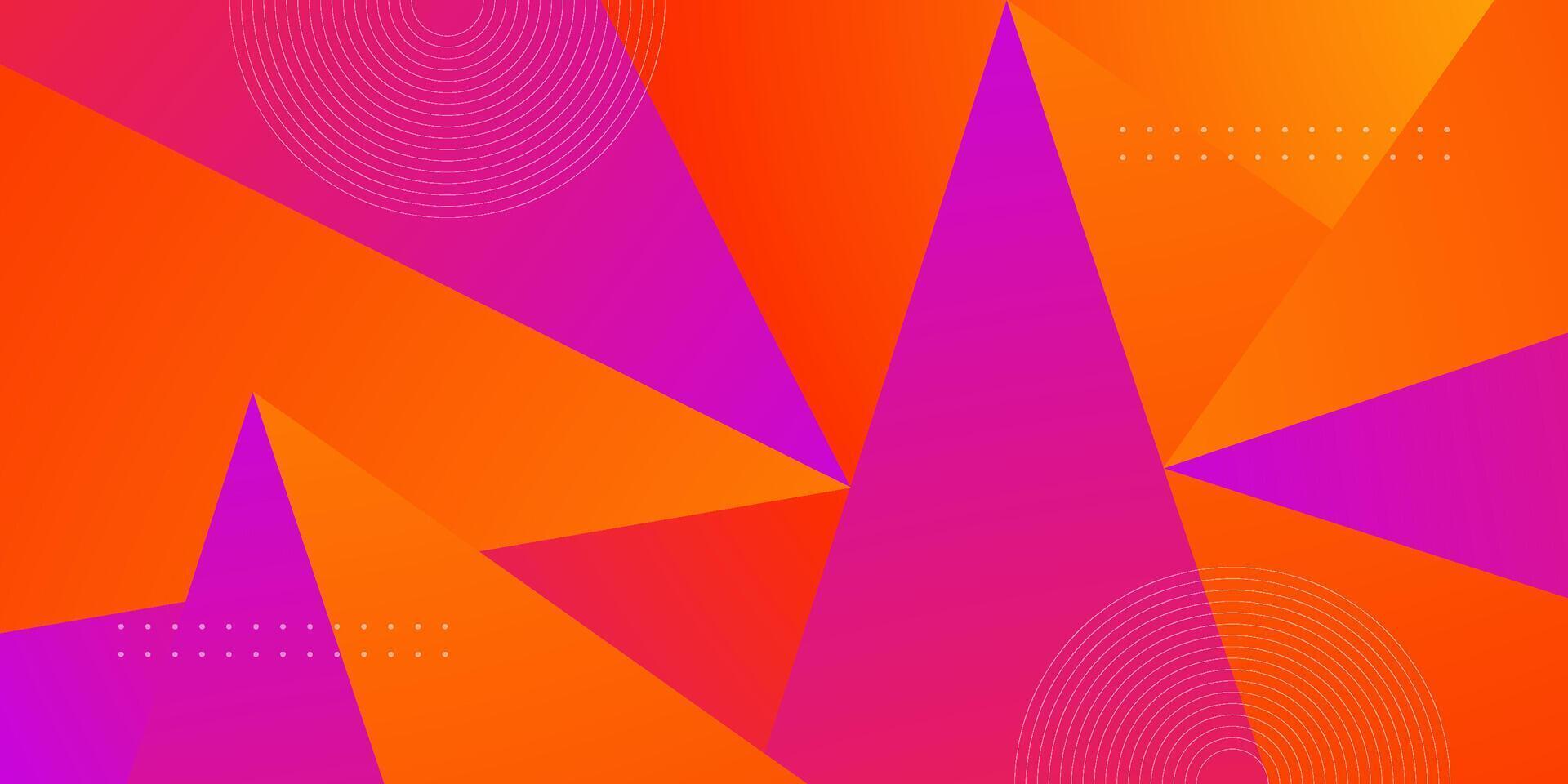 Abstract Triangle 3d Background Pink And Orange Gradient Triangle