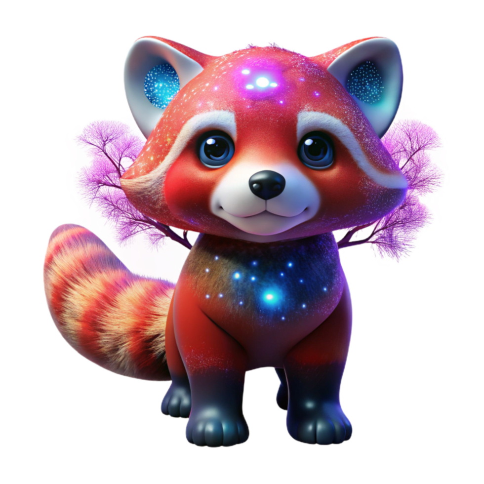Adorable Red Panda with Cosmic Design 56591493 PNG Adorable Red Panda with Cosmic Design 56591493 PNG
