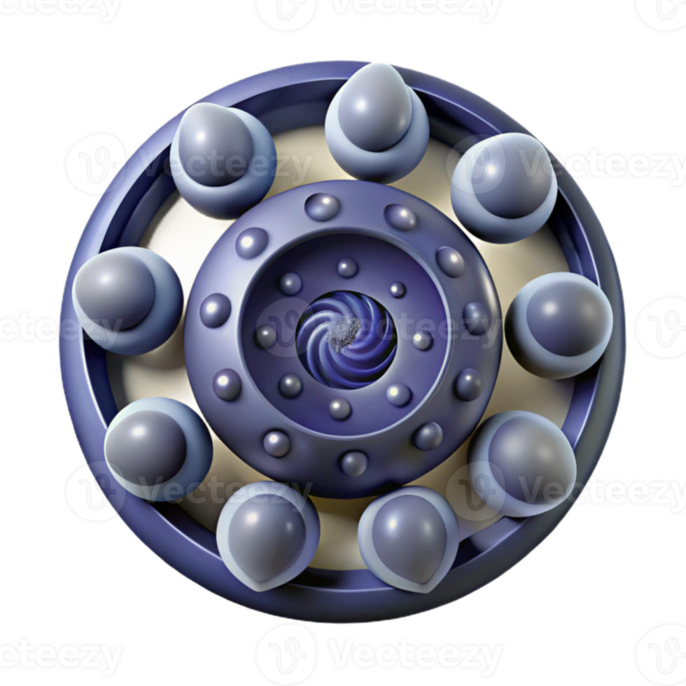 Beautiful Artistic Abstract Circular Design 3d Model With Concentric Circles And Spheres Genuine