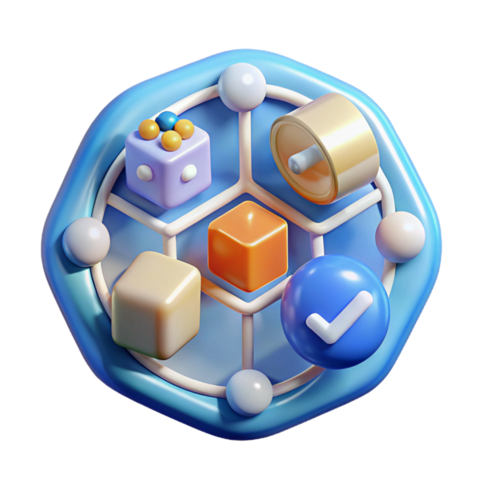 Beautiful Traditional 3d Cube Network Data Integration Verification