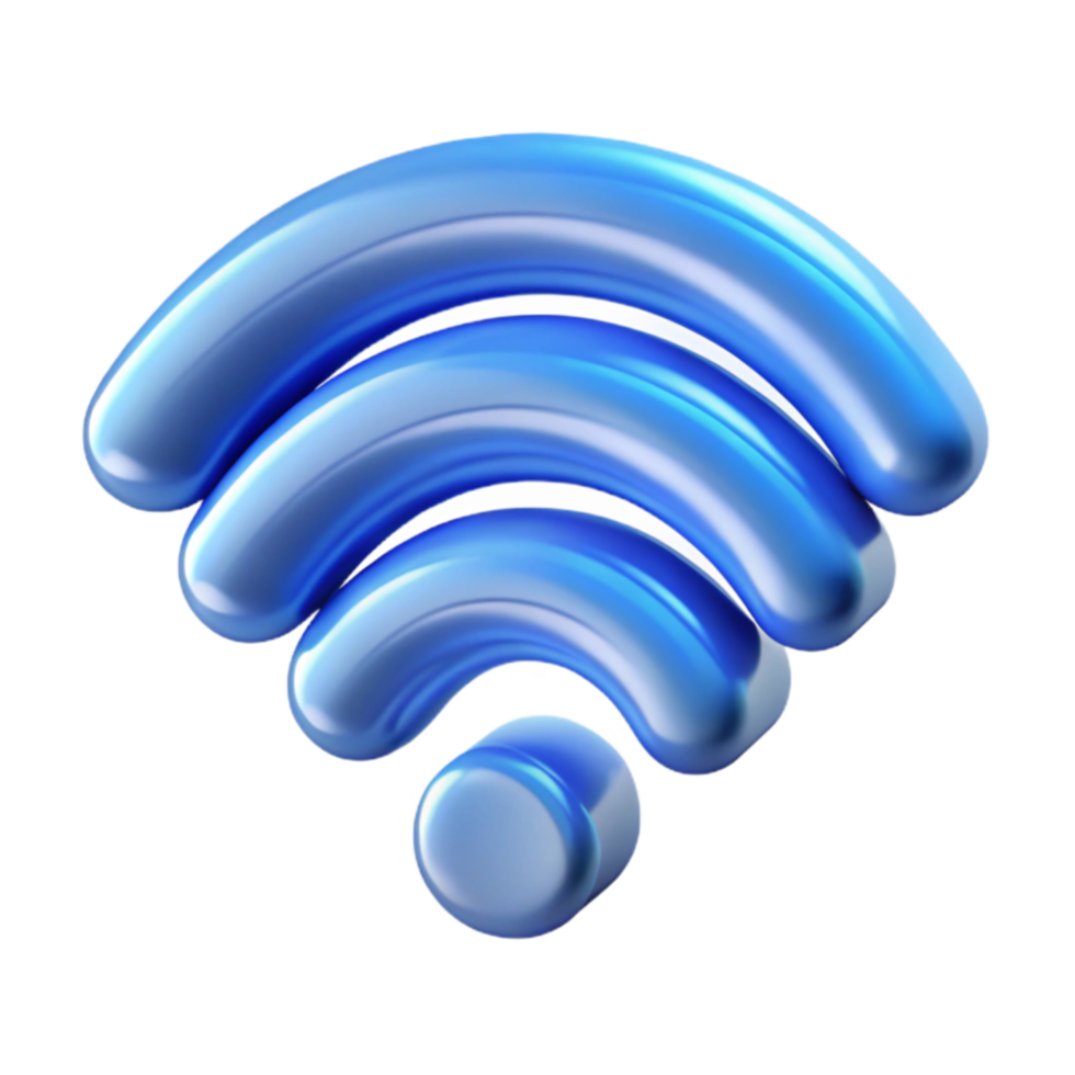 Wireless Network Signal Strength, Connectivity, and 3D Icon 56600403 PNG