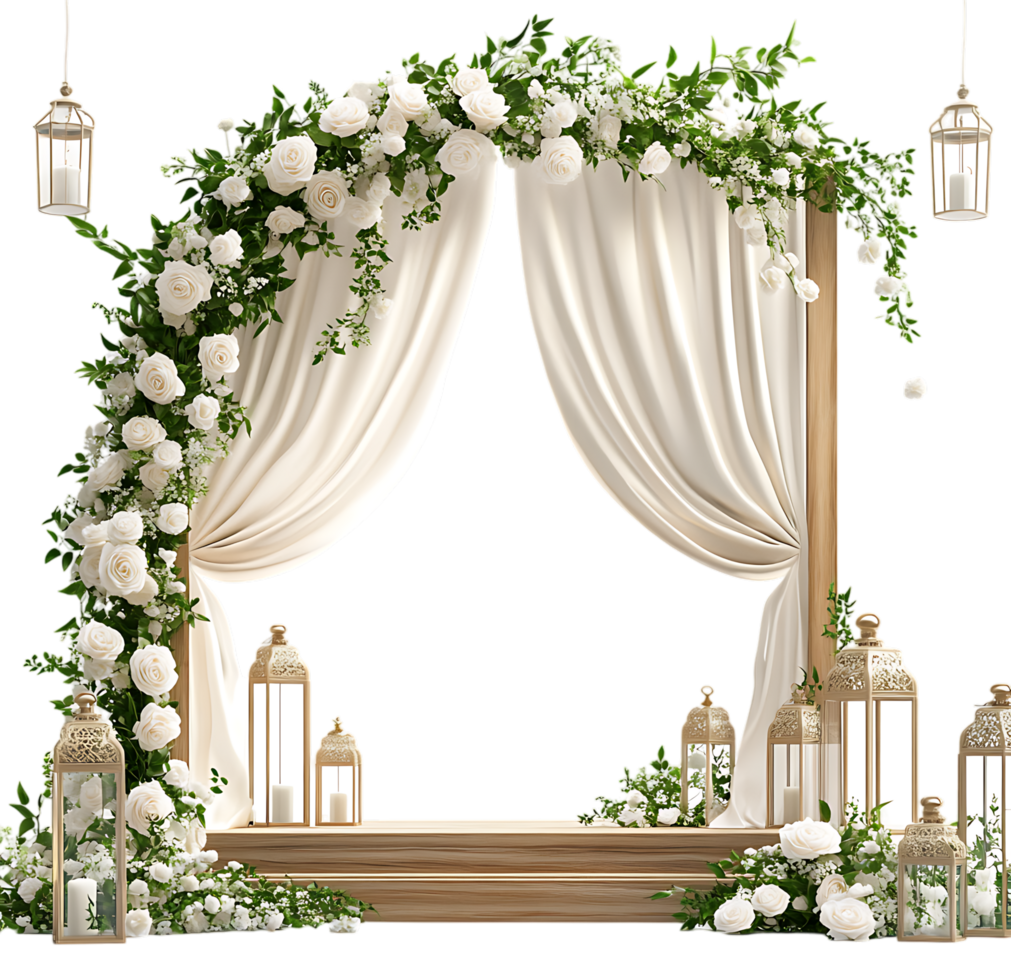 Wedding ceremony backdrop 56610421 PNG