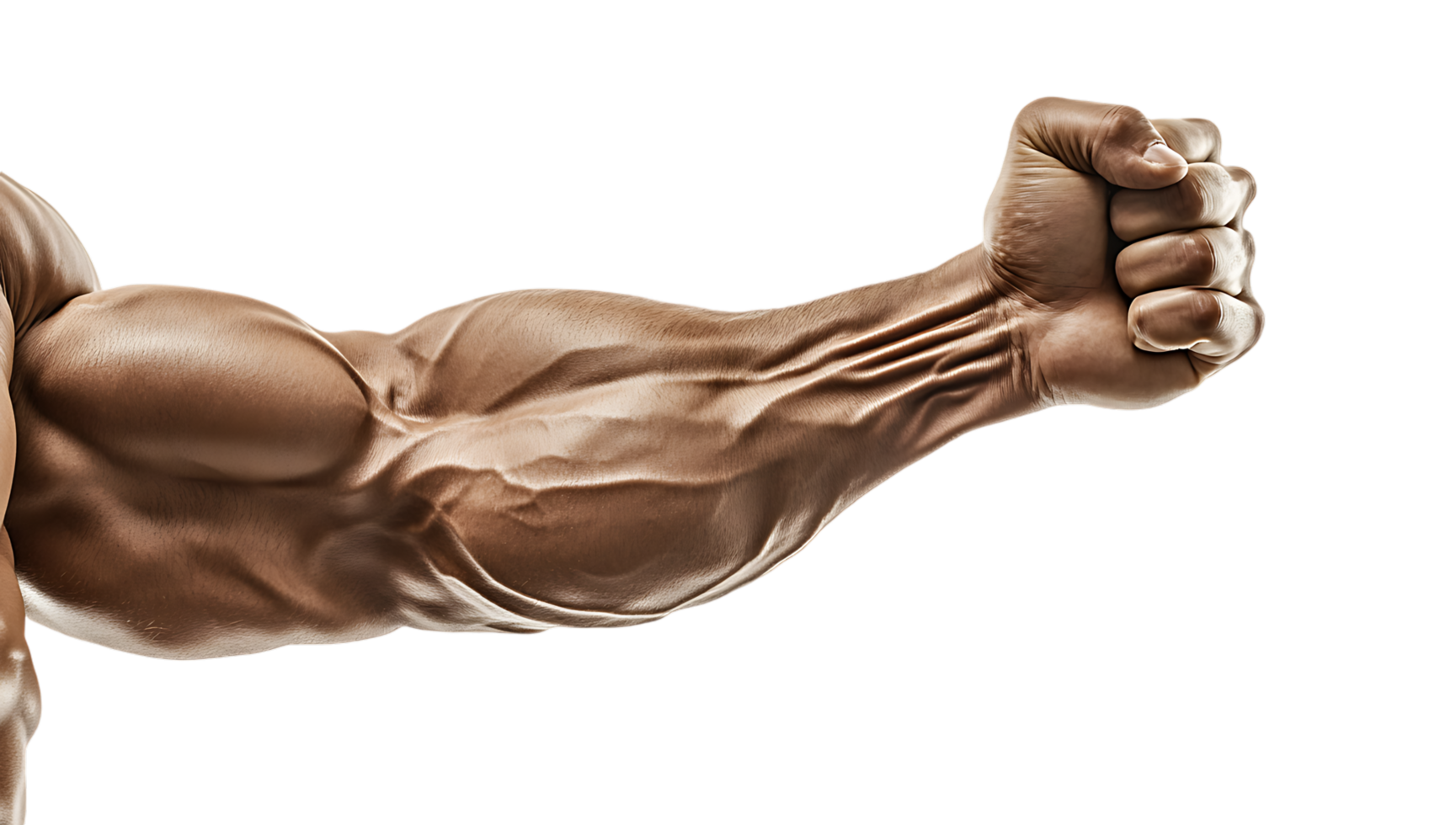 Muscular arm flexed 56611223 PNG