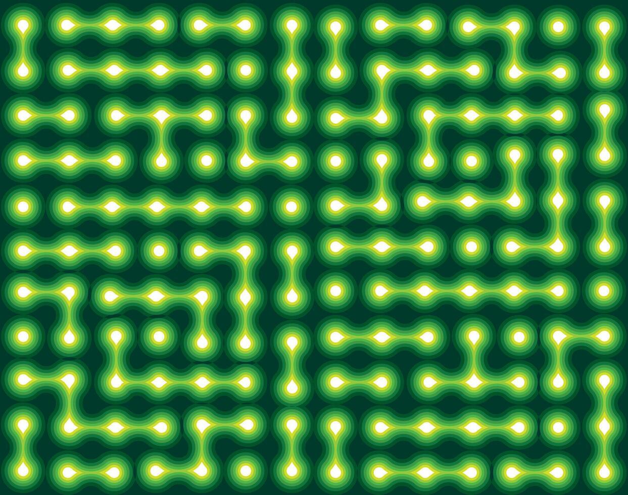Radiant Green Tech Grid. Digital Pattern with Pulsing Neural Pathways. Bright Green Neon Maze ...
