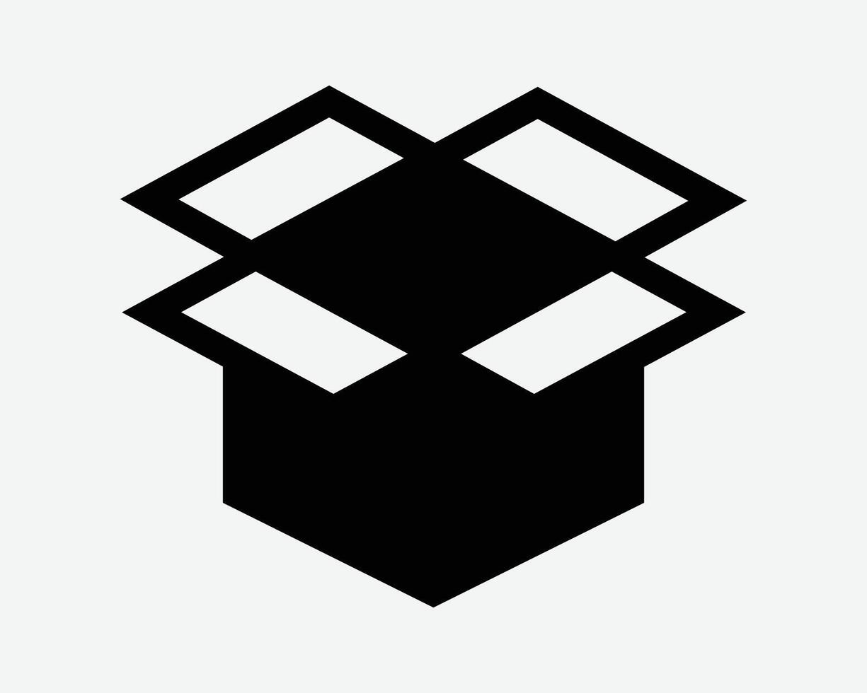 3D Open Box Cube Shipping Lid Unbox Unboxing Logistic Courrier Black ...