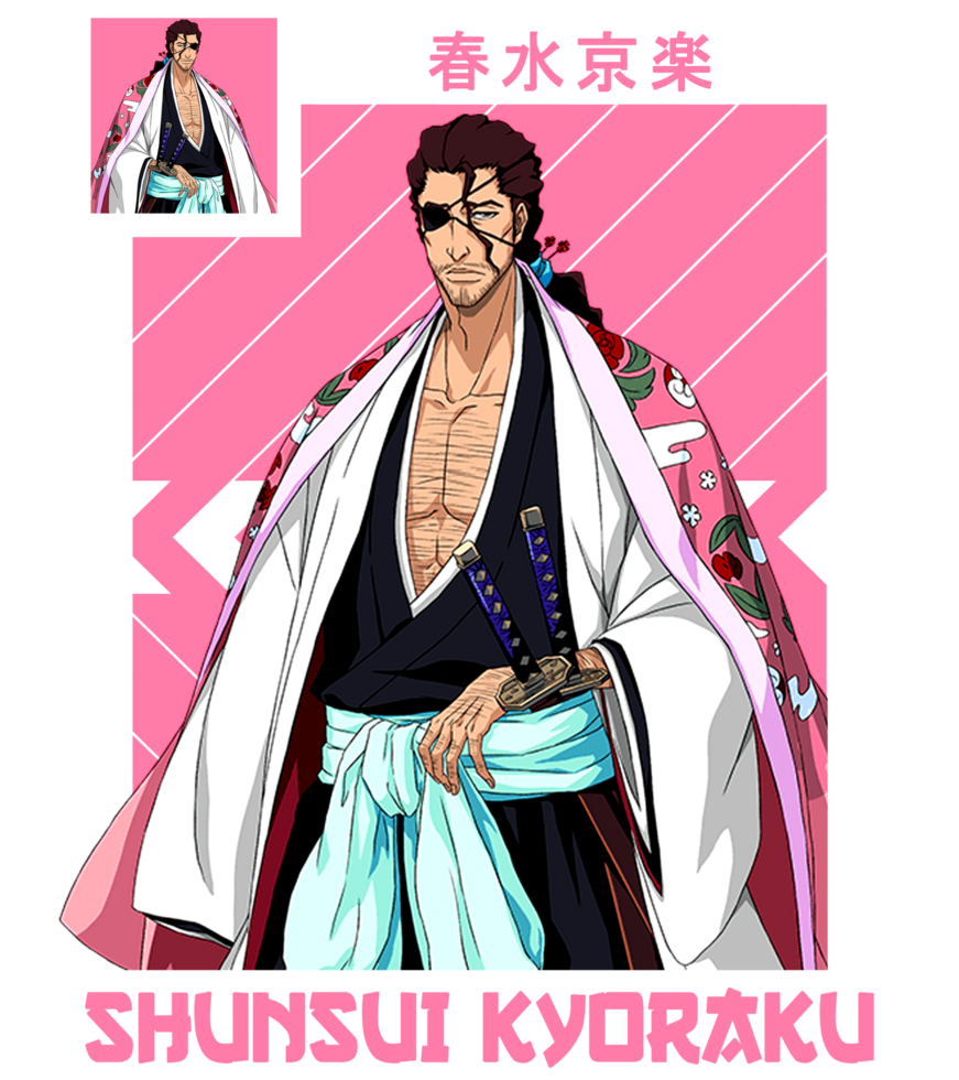 Shunsui Kyoraku - Bleach 56623848 PNG
