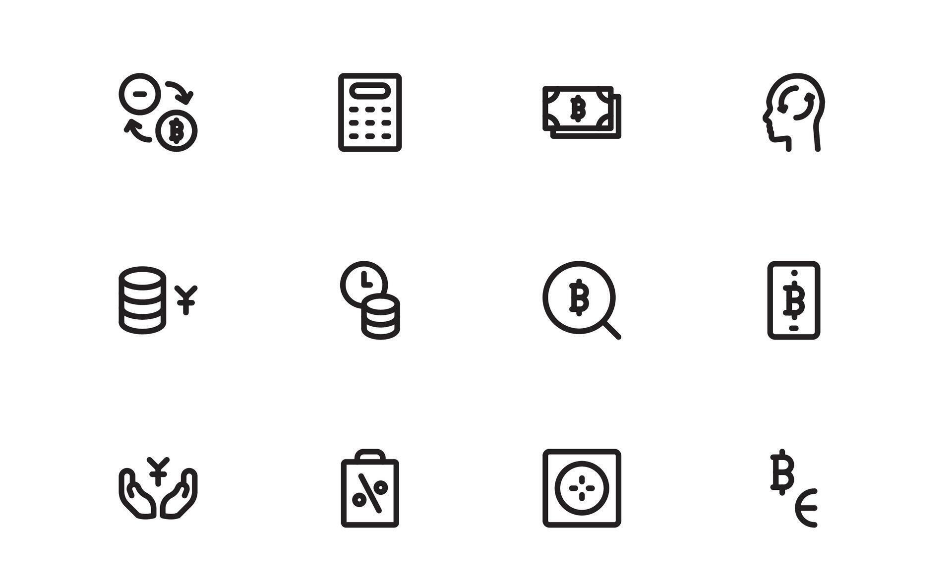 Financial and Banking Icon Packs 56630226 Vector Art at Vecteezy