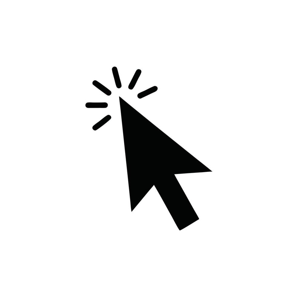 Computer Cursor Mouse Pointer Black Arrow Icon Cursor Line Icon