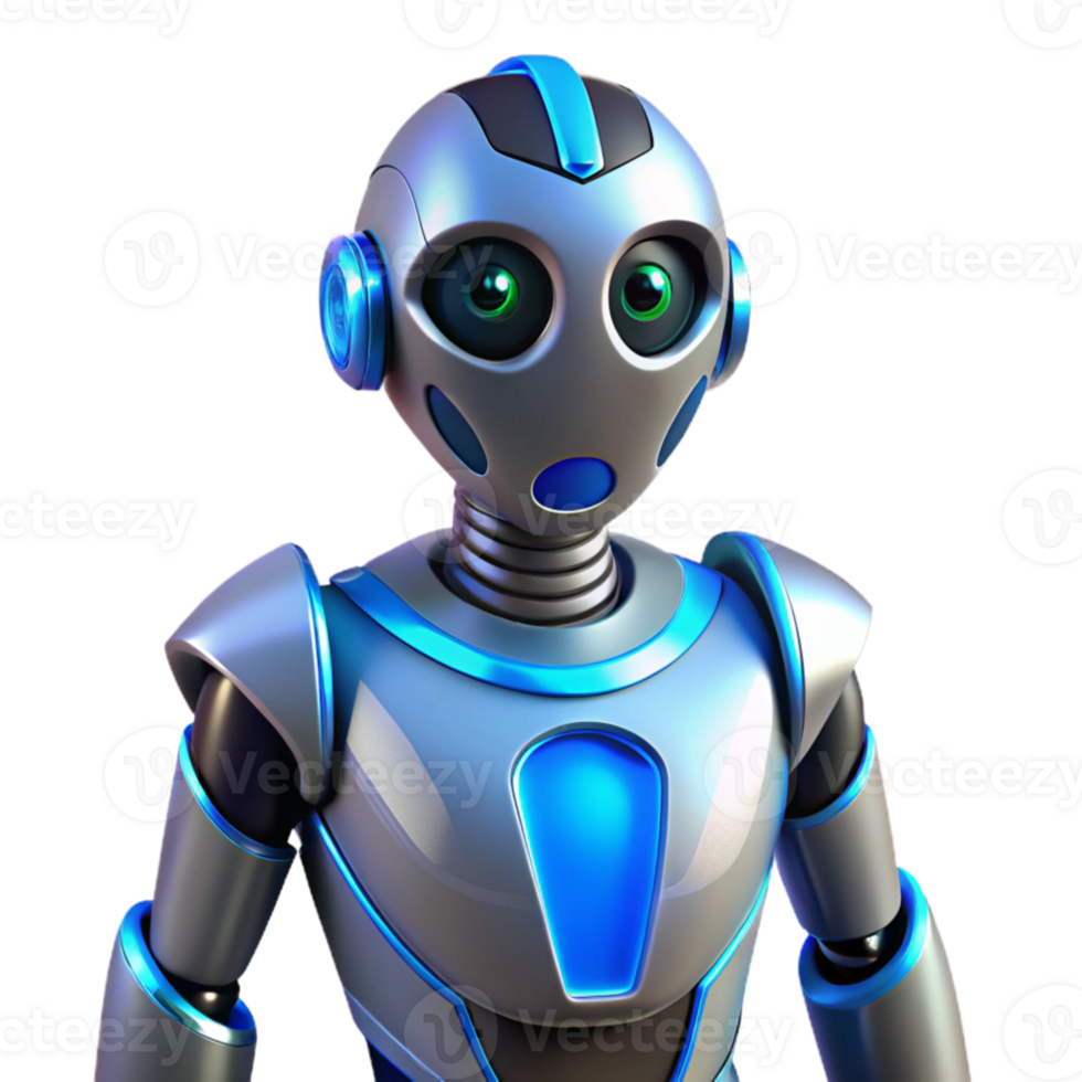 vibrant traditional Friendly Robot 3D Render high resolution 56668290 PNG