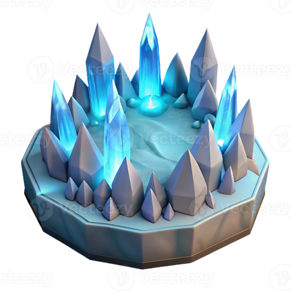 beautiful classic Icy Crystal Realm 3D Illustration original 56668610 PNG