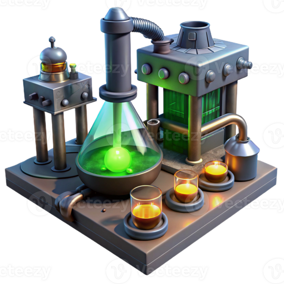 Magnificent Abstract 3d Render Magical Alchemy Lab Premium 56672658 Png