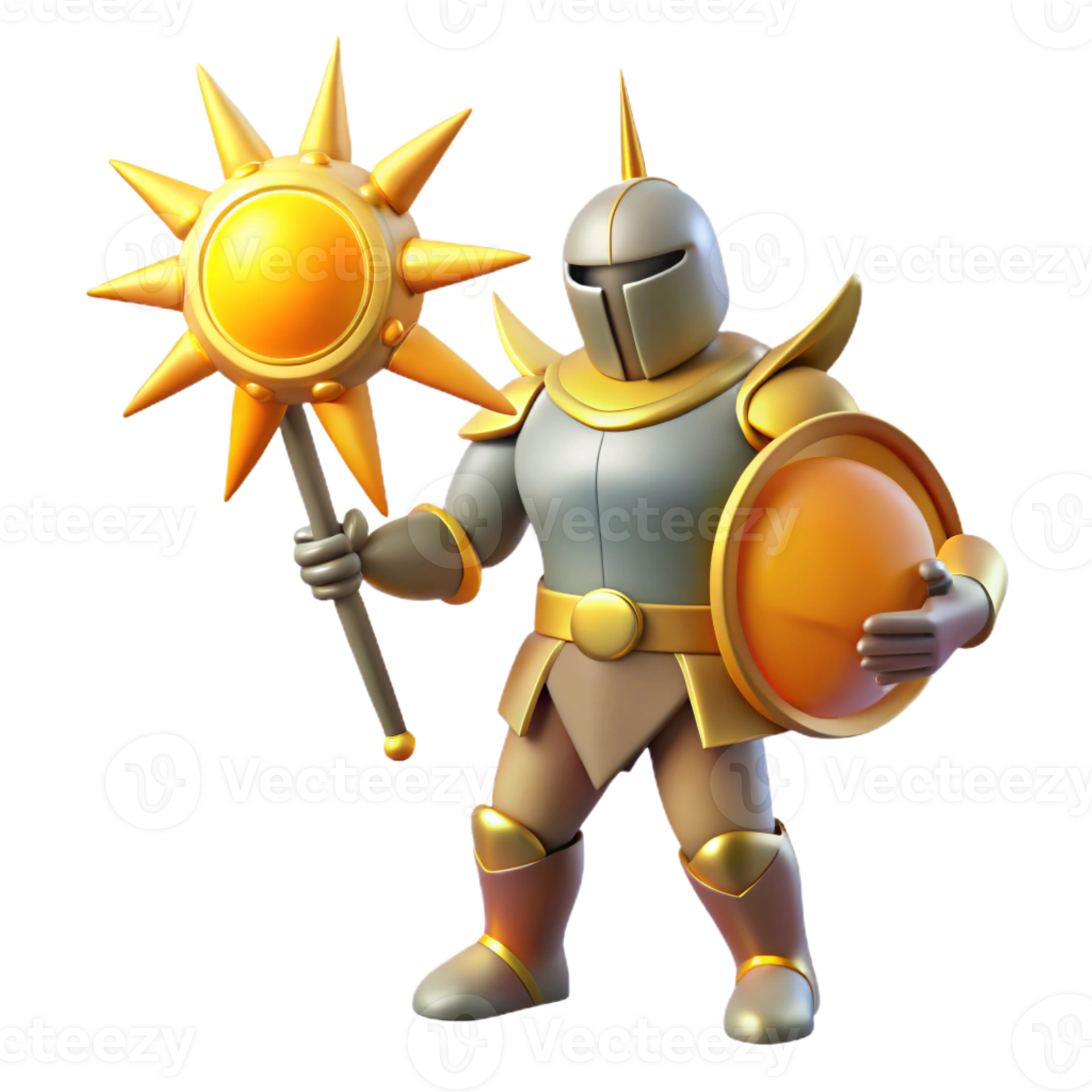 serene modern 3D Render Sun Knight high quality 56674382 PNG