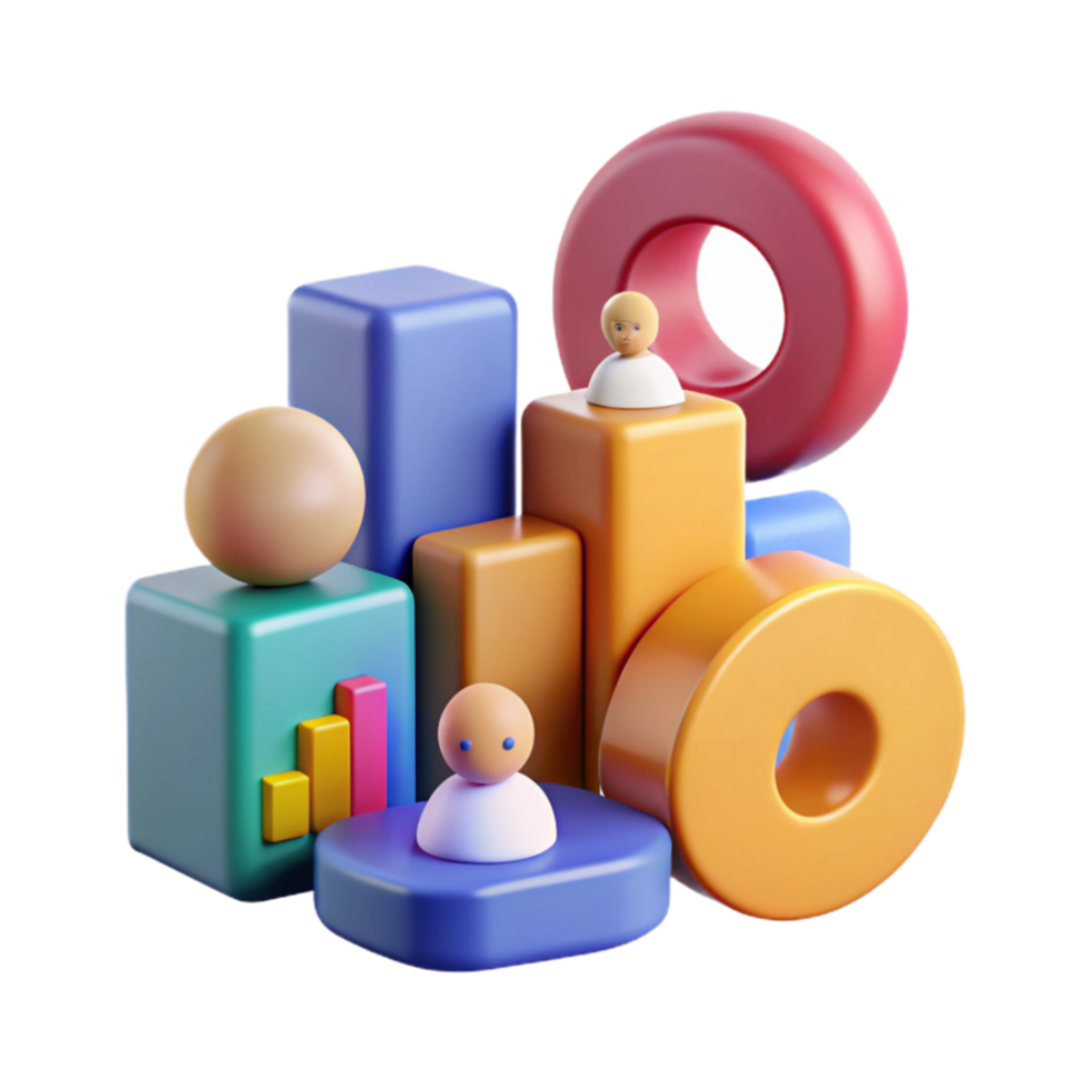 Impressive Vintage Abstract 3d Data Visualization Charts Graphs User